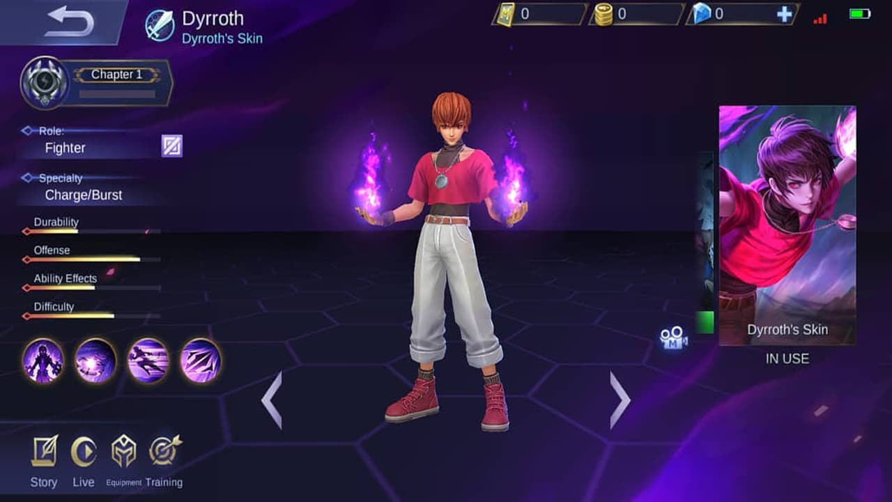 Build Dyrroth Mobile Legends (ML:BB) - Item, Emblem, Battle Spell