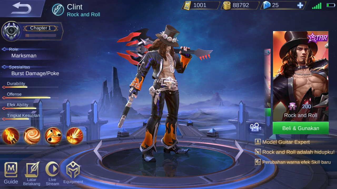Build Clint Mobile Legends (ML:BB) - Item, Emblem, Battle Spell