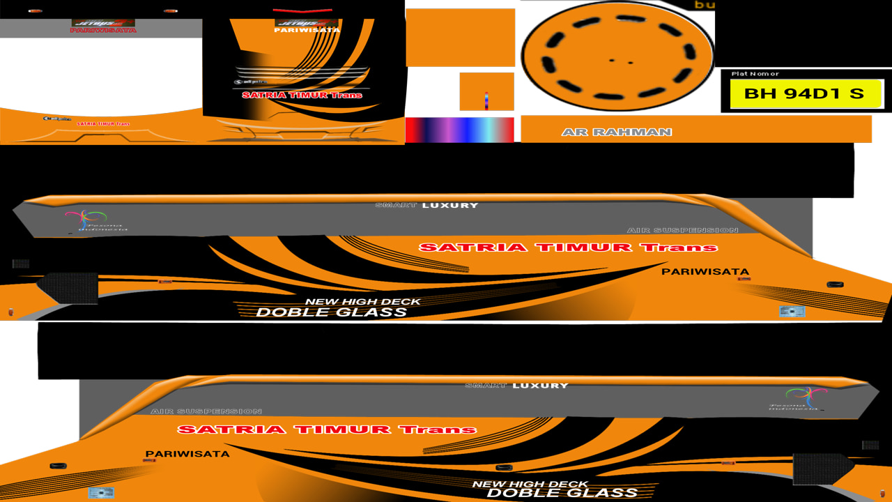Kumpulan Livery SHD (Super High Deck) Bus Simulator Indonesia