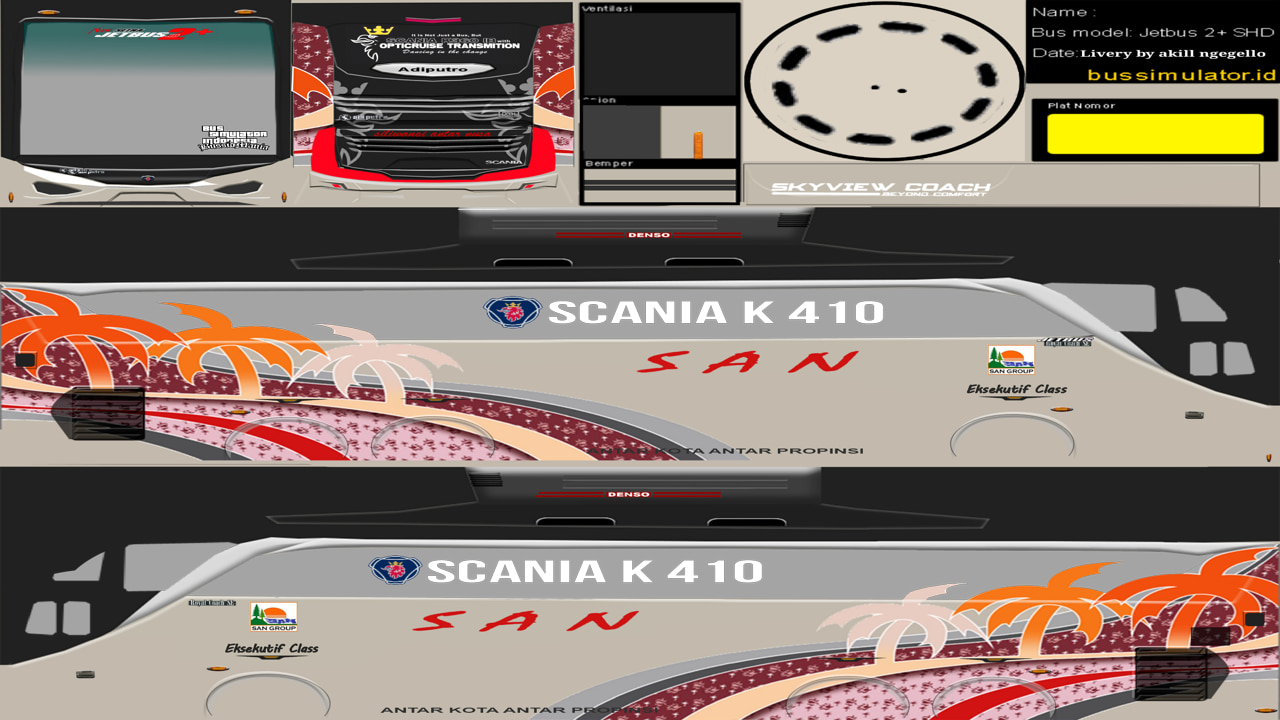 Kumpulan Livery SHD (Super High Deck) Bus Simulator Indonesia