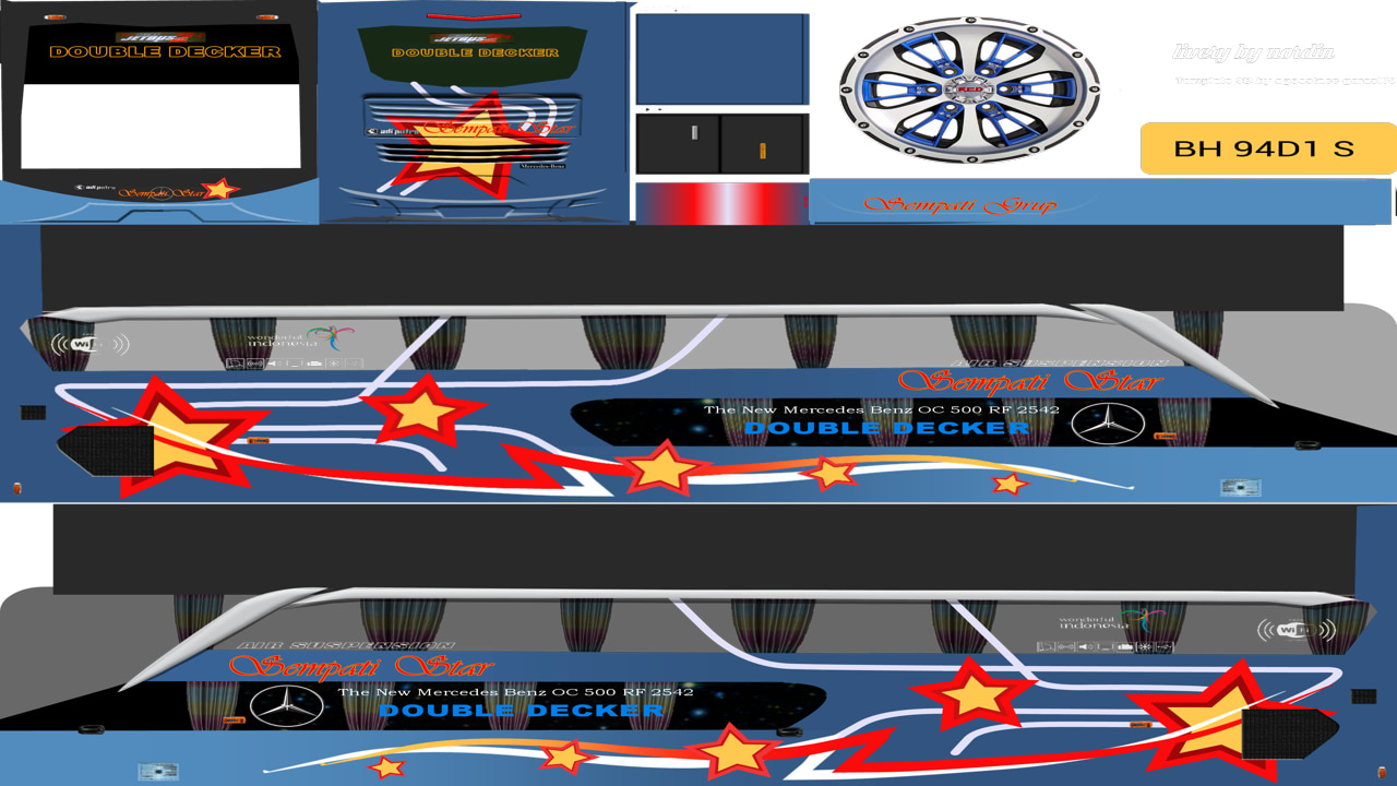 Kumpulan Livery SHD (Super High Deck) Bus Simulator Indonesia