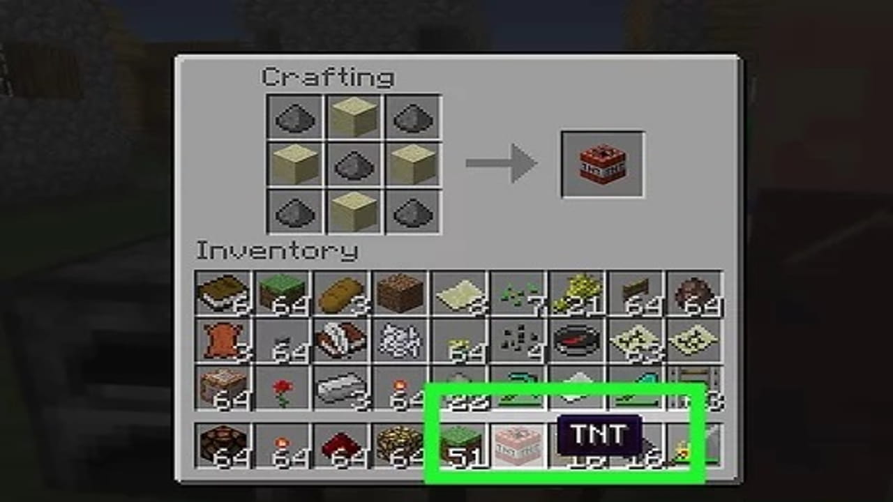 Cara Membuat Block TNT Di Minecraft