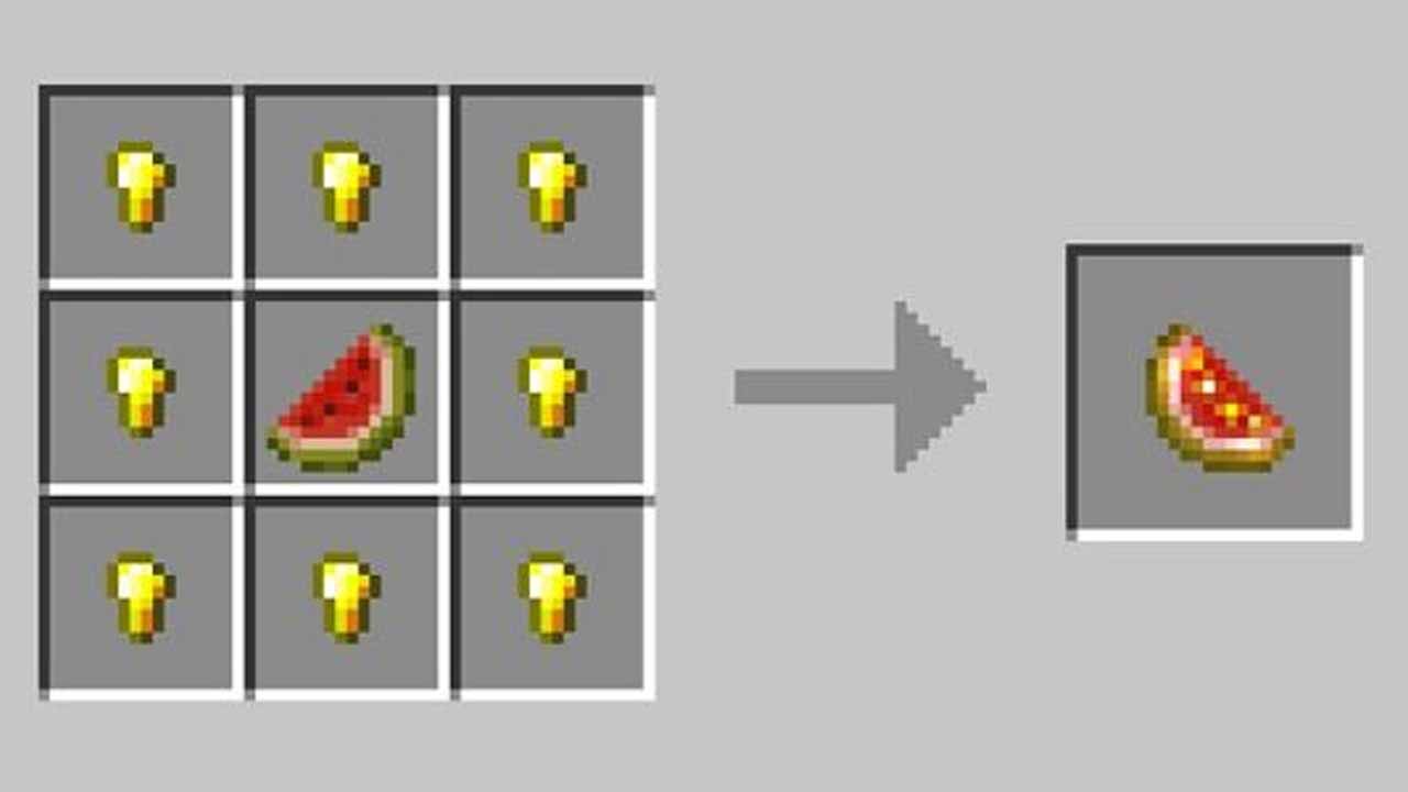 Glistering Melon | Resep Minecraft
