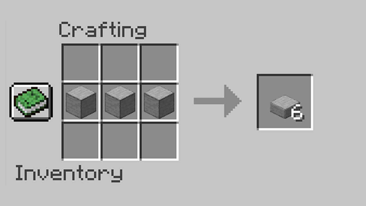 Smooth Stone Slab | Resep Minecraft