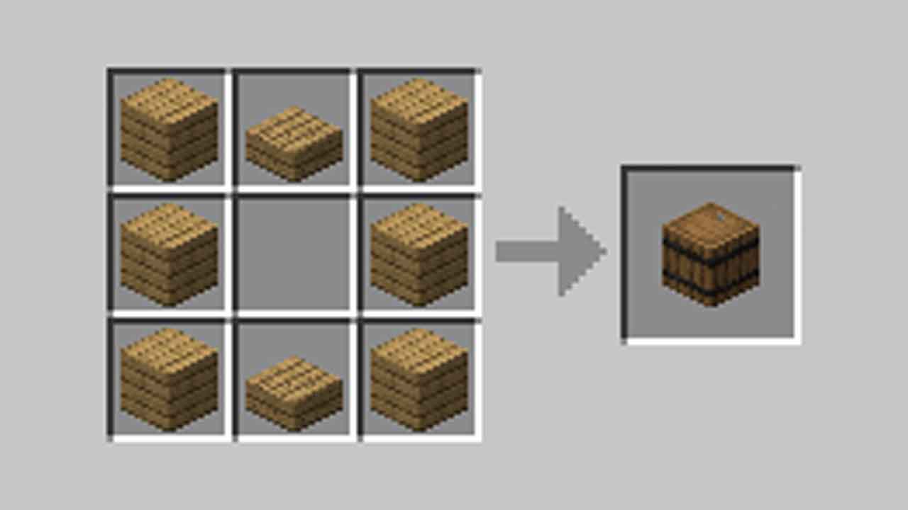 Barrel | Resep Minecraft