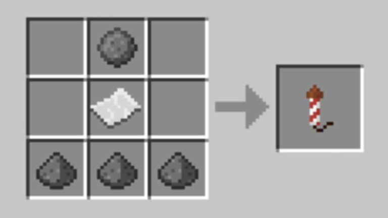 Firework Rocket | Resep Minecraft