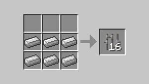 Iron Bars | Resep Minecraft