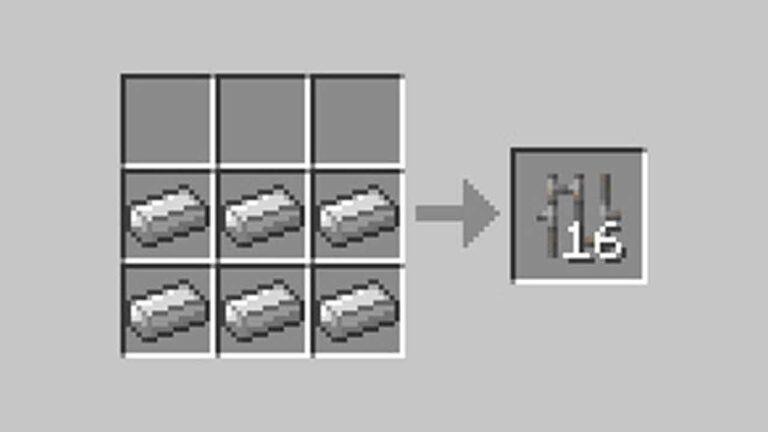 Iron Bars | Resep Minecraft