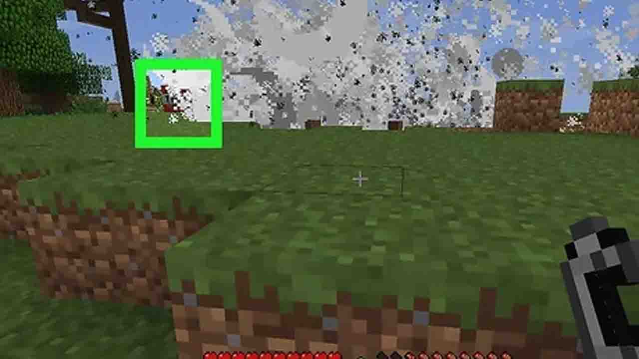 Tutorial Cara Meledakkan Block TNT Di Minecraft
