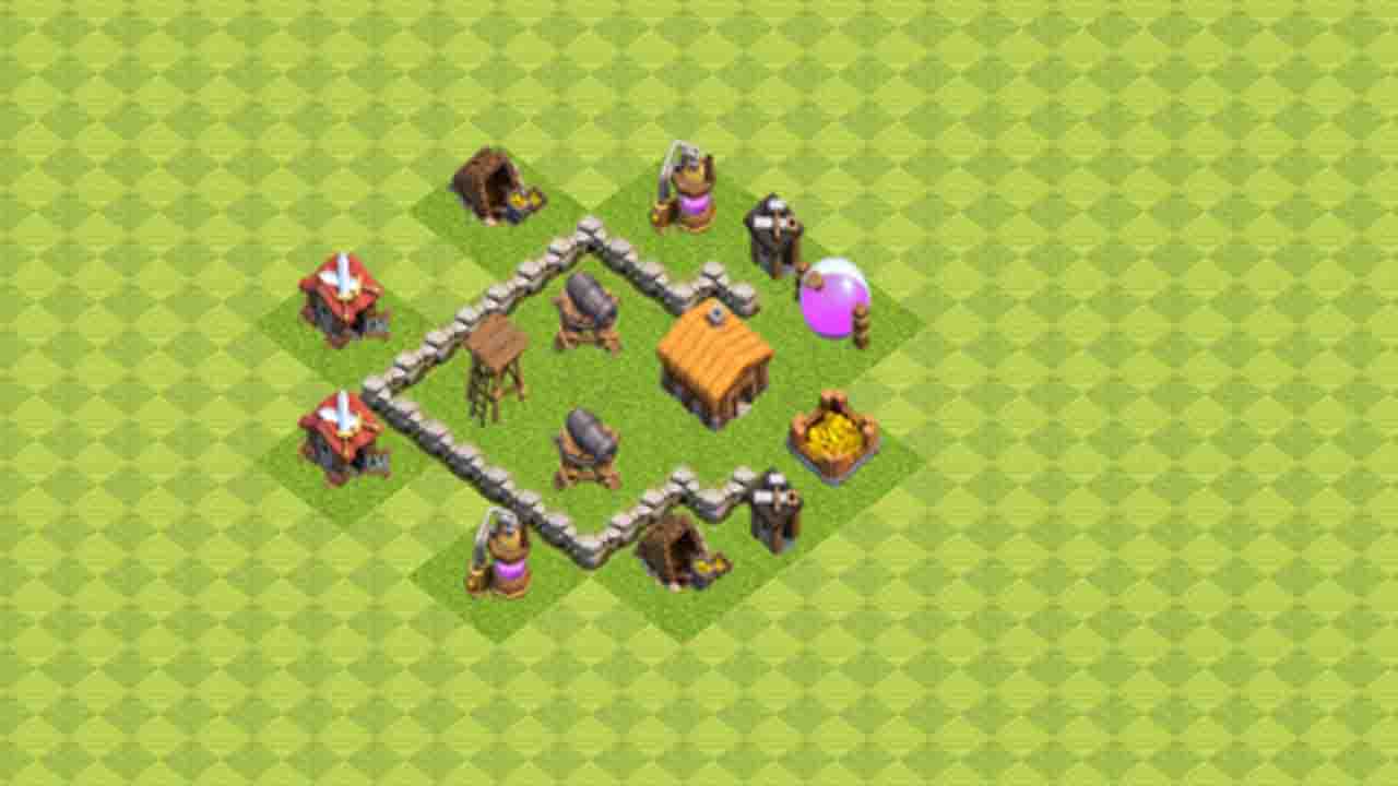Layout Base TH2 Terkuat Di COC, Tahan Banting, Susah Ditembus