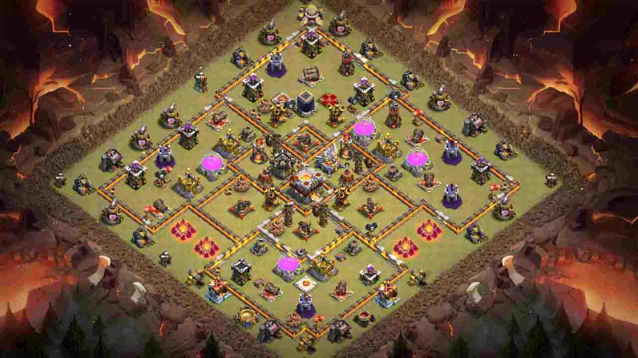 Layout Base TH11 Terkuat Di COC, Tahan Banting, Susah Ditembus